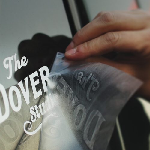 Custom Cut Vinyl Window Stickers - SignAge Canada